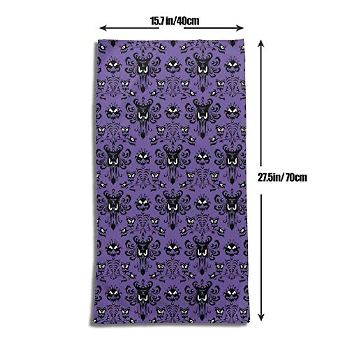 MSGUIDE Haunted Mansion Hand Towels Ultra Soft Highly Absorbent Bathroom Towel Multipurpose Thin Kitchen Dish Guest Towel for Bathroom, Hotel, Gym and Spa Christmas Decor (27.5" x 15.7")