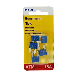 Bussmann BP/ATM-15 15 Amp Fast Acting Mini-Fuse, Blue
