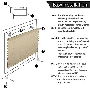 RV Blinds Shades for Window, RV Pleated Shades RV Camper Blinds and Shade for RV Camper Travel Trailers Motorhome 32" W x 24" L
