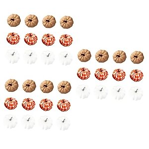 IMIKEYA 36 Pcs Thanksgiving Pumpkin Foam Pumpkins Fall Decorations Halloween Pumpkins Party Decor Halloween Layout Decor Simulation Pumpkin Ornament Fake Decoration Lattice Rope