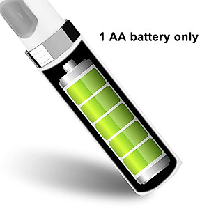 Electric Sonic Toothbrush,Battery Powered Portable Waterproof Soft Hair Electric Toothbrush with 3 Brush Head 5 Modes,Suitable for Daily Oral Care,Business Travel and Holiday Use(battery not included)