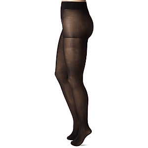 HUE womens Opaque With Control Top 2 Pack Tights, Black, US