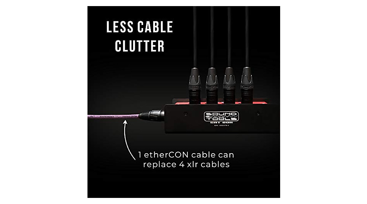 CAT Box MX - 4 Channel Male XLR Stage Box for Audio