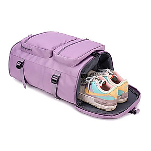 LIERWOI Travel Backpack For Women Men, Waterproof Gym Backpack With shoe compartment and wet and dry separation bag