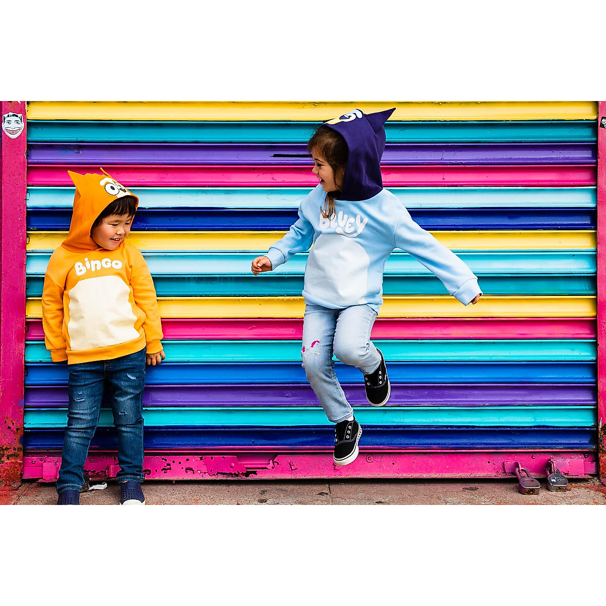 Bluey Little Boys Fleece Matching Family Cosplay Pullover Hoodie 6