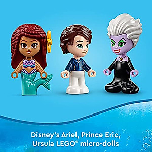 LEGO Disney The Little Mermaid Story Book 43213 Fun Playset with Ariel, Prince Eric, and Ursula Micro-Doll, Disney Princess Toy, Birthday Present for Kids and Fans Aged 5 and up