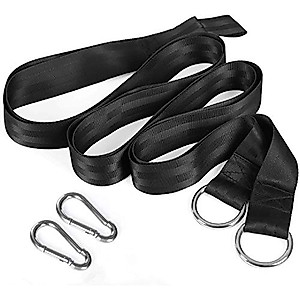 SONGMICS Double Hammock, 98.4 x 59.1 Inches, 660 lb Load Capacity, with Compression Bag, Mounting Straps, Carabiners, for Terrace, Balcony, Garden, Outdoor, Camping, Gray UGDC15GY