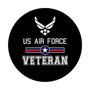 Air Force Military Veteran, Military Pride Gift Accessory PopSockets PopGrip: Swappable Grip for Phones & Tablets