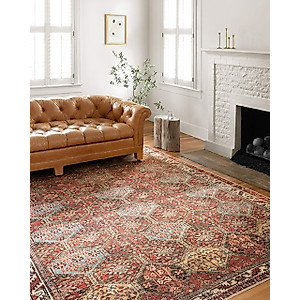 Loloi II Loren Spice/Multi 2'-6" x 7'-6" Runner Rug