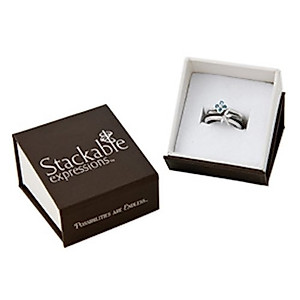 Stackable Expressions Sterling Silver Polished Stackable Ring Size 6