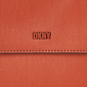 DKNY Kiera Flap Crossbody Bag, Brick RED