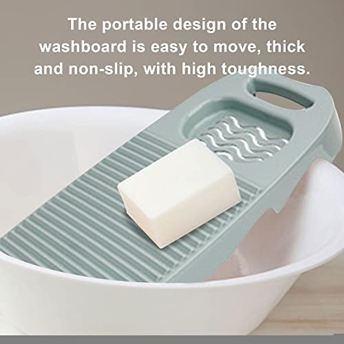 Bavokon ,Thickened Washing Clothes Board Laundry Non Slip Thicken Laundry Cleaning Board Hand Manual Clothes Washing Tool,Scrubboards Clothes Cleaning Tools for Home School Dormitory