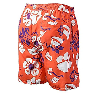 Men's Cal Berkeley Golden Bears Swim Trunks Floral Swim Shorts (Large)