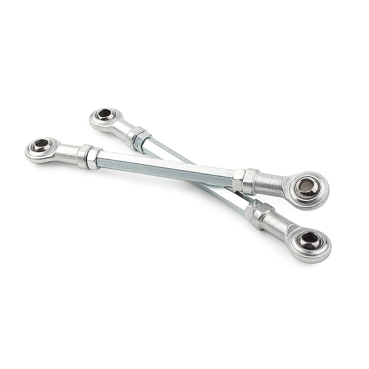 GZYF 2PCS Go Kart ATV Tie Rod End Steering Kit, Metal Bolt Tie Rod Ball Joiner Steering Shaft Assembly for ATV Go Kart