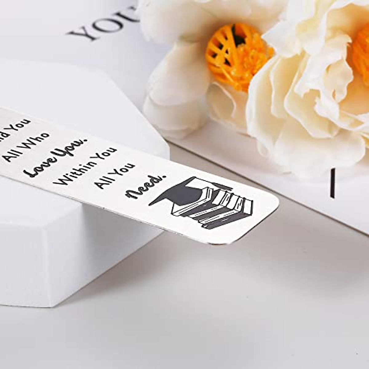 Inspirational Bookmark Class of 2023 Graduation Gifts for Her Him College High School Senior Graduation Birthday Gifts Bookmarks with Tassel for Book Lover Reader Boy Girl from Mom Teacher to Student