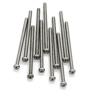 (50 pc) M3-0.5x50 mm Pan Head Phillips Machine Screws,18-8 Stainless Steel by Fullerkreg
