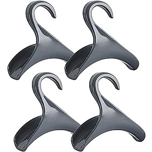 VANPEUSO Purse Handbag Hanger Hook, Over The Closet Rod Hanger for Organizer and Storage（4 Pack，Gray）