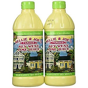 Nellie & Joes Juice Key West Lime Pack of 2 16oz bottles - 32oz total