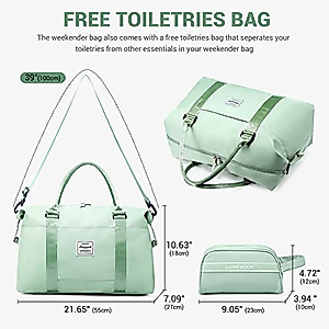 LOVEVOOK Weekender Bag for Women Cute Travel Tote Bag Gym Duffel Bag with Toiletry Bag Carry On Bag Overnight Bag with Wet Pocket Hospital Bag for Labor and Delivery Medium