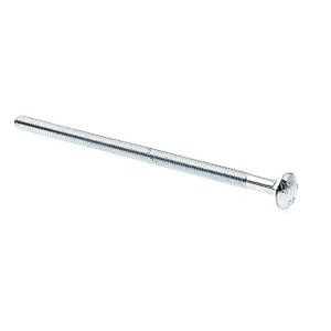 Carriage Bolts 5/16in-18 X 7in A307 Grade A Zinc Plated Steel 10PK