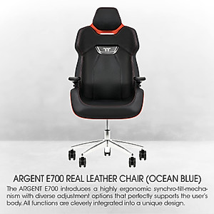 Thermaltake ARGENT E700 Real Leather Gaming Chair (Flaming Orange) Design by STUDIO F∙A∙PORSCHE, GGC-ARG-BRLFDL-01