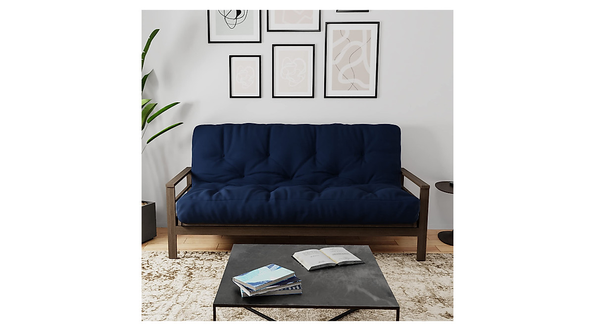 Royal Sleep 8" Foam Futon Mattress - Navy Queen Size