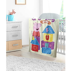 LOGOVISION Peppa Pig Lightweight Baby Blanket, 30"X40", Baby Blanket Design Unisex for Infants Girls & Boys