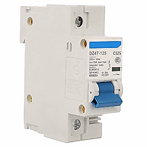 YWBL-WH Circuit Breaker DZ47-125 1P Current 30mA Leakage Air Switch 0.1S 7.5KA (125A)