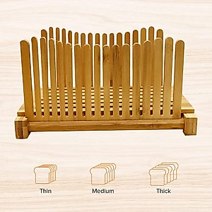 Flurff Bread Knife 14.5 inch & Bread Slicer for Homemade Bread, Bread Slicing Guide, Compact Bread Cutting Guide with Crumb Tray