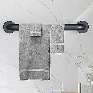 Leyden Brass Shower Grab Bar, Oil Rubbed Bronze Support Bar Bathroom Hand Rail for Handicap Elderly Injury Senior Assist Bar Wall Concealed Mount Handle Safety Home Care 12 Inch