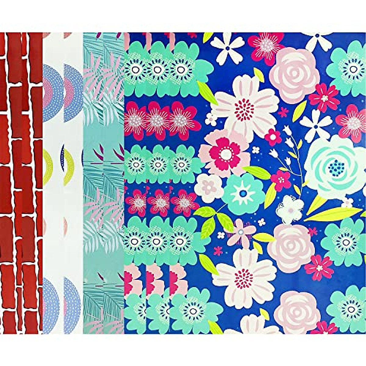 Birthday Wrapping Paper Sets - Happy Birthday Gift Wrapping Paper for Kids, Boys, Girls, Adults, Includes 4 Styles Mixed Gift Wrap Papers, for Gifts Box Wrapping Paper Roll | 20 x 29inch