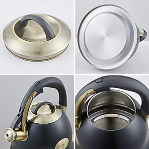 Tea Kettle -2.2 Quart Tea Kettles Stovetop Whistling Teapot Stainless Steel Tea Pots for Stove Top Whistle Tea Pot