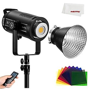 Godox SL150III SL150WIII 160W 5600K Daylight Balanced LED Video Light, with Strong Power Mode,Silent Mode, FX Effects for Newborn Photography,Portrait,Interview Lighting, Video Filming.