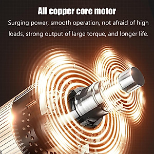 Electric Cordless Snow Blower, 3 in 1 Portable Snow Air Blower, Infinitely Variable Speed, 0-18000r/min Speed, High Speed Cooling System, for Garden, Patio, Lawn