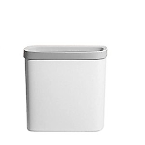 UXZDX Kitchen Trash Can with Lid Storage Bucket Trash Can Household Waste Bin Recycle Rubbish Bin Press-Type Garbage Cans ( Color : Gray , Size : 27.6*13.5*2.5cm )