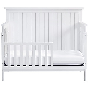Soho Baby Everlee Crib to Toddler Bed Guard Rail Conversion Kit, Whitewash