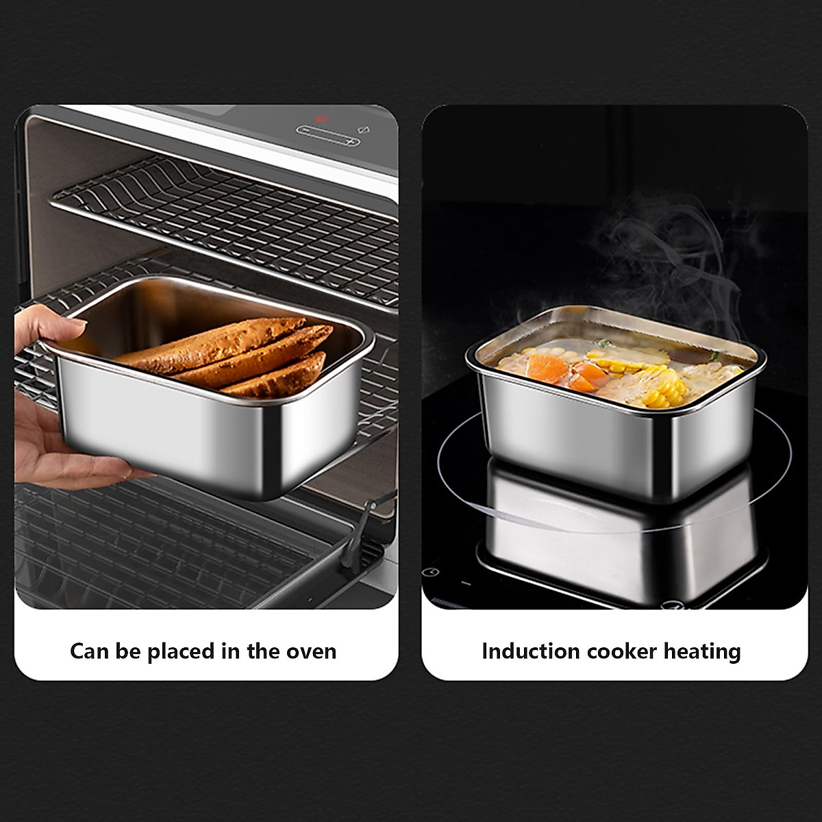 GRZJOPP 6Pcs Stainless Steel Snack Containers Small Food Storage Containers with Lids Perfect Metal Food Containers Prep Bowl Sets for Fruit Candy Nut