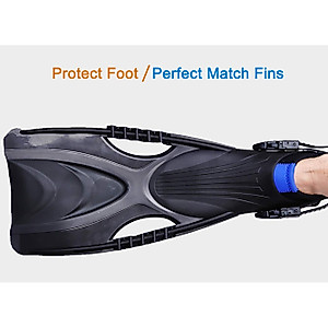 Dive Boots Neoprene Wetsuit Booties Scuba Diving Booties 3MM 5MM for Men Women, Fin Booties Quick-Dry Anti-Slip Water Sports Boots for Surfing Fishing Kayaking (3mm Grey, US Men’s 5 / US Women’s 6)