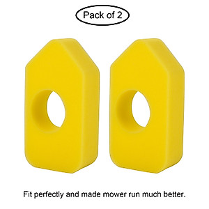 ZLKSKER 698369 Foam Air Filter Elements for B&S 4216 5099 5086K Lawn Mower, 10A902 98902 98982 9B902 10B902 Engine (2)