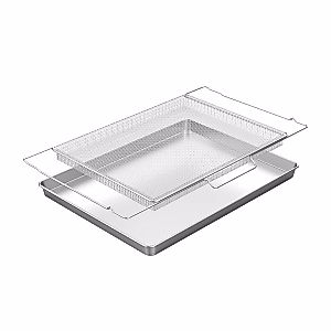 Air Fry Basket Air Fry Tray Replacement Part and Oven Rack for Chicken, French Fries, Onion Rings (NOT FIT LG Stove)