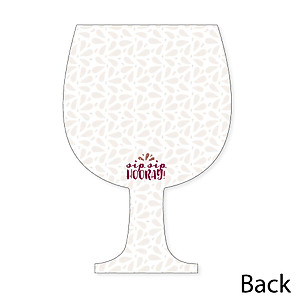 Big Dot of Happiness But First, Wine Tasting Party Thank You Note Cards with Envelopes - Set of 12