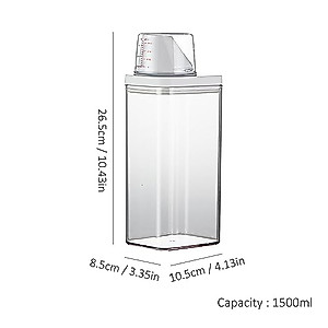 Washing Powder Dispenser Container,Laundry Scent Beads Dispenser,Leak Proof Sealed Fabric Powder Dispenser,Sturdy Re Useable Laundry Powder Dispenser For Home Laundry Washing