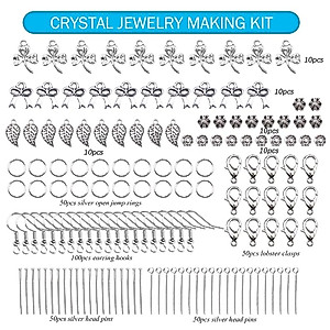 ZLXDP Gemstone Jewelry Making Kit Irregular Chips Stones Crushed Chunked Crystal Pieces Loose Beads for Decor Crafts