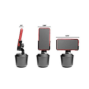 WeatherTech CupFone Two View-Universal Phone Cradle Mount with Black Plastic Knobs