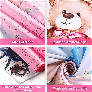 Bear Gender Reveal Party Decoration He or She Gender Reveal Backdrop Banner What Will Baby Be Background Blue Pink Bear Banner for Baby Shower Wall Decorations, 5.9 x 3.6 ft