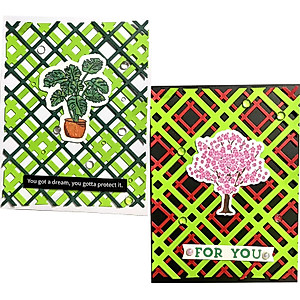 Ammsochy Cutting Dies 3D Backgrounds Frame Metal Stencils Scrapbooking Tools DIY Craft Carbon Steel Embossing Template for Paper Card Making Album Arts Crafts Supplies (Diagonal Stripes Layering)