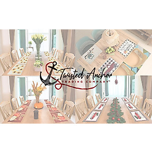 4 pc Fall Kitchen Set w/Kitchen Towels, Oven Mitt, Pot Holder - Buffalo Plaid Kitchen Set Pumpkin, Apple Cider, Hayrides Fall Kitchen Decor Set - Comes in an Organza Bag so It's Ready for Giving