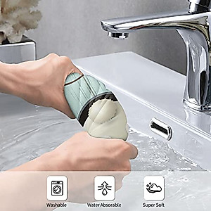 Zelamiee Happy Easter Funny Bunny Cute Rabbit Eggs Soft Absorbent Guest Hand Towels Multipurpose for Bathroom, Gym, Hotel and Spa ( 27.5 x16 Inches)