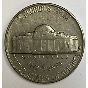 1947 S Jefferson Nickel Average Circulated F-VF