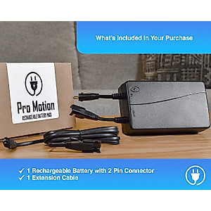 Pro Motion Rechargeable Battery Pack for Power Reclining Furniture. Universal Design for Electric Recliners, Sofas, Loveseats, Chairs and Couches